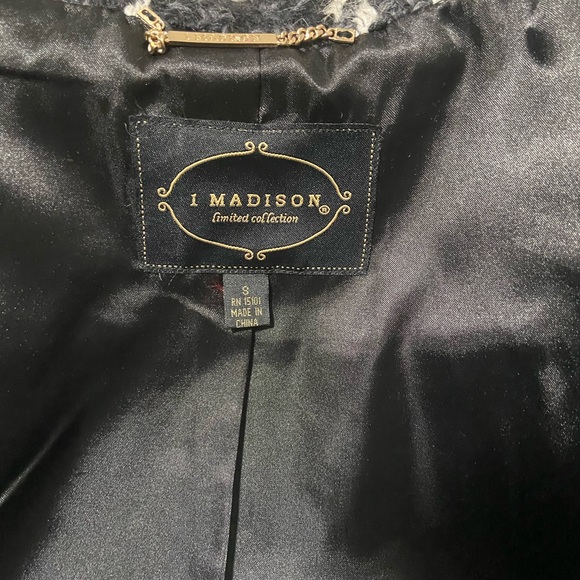 1 Madison | Jackets & Coats | Madison Wool Tweed Houndstooth Cape Coat ...